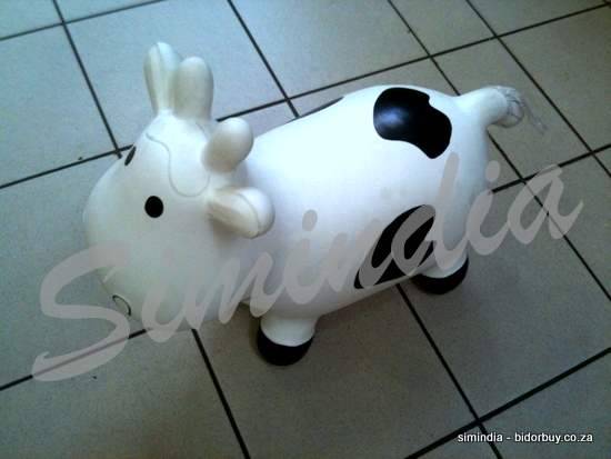 Other Baby - Toddler White Inflatable Bouncy Rubber Cow Toy Gift ...