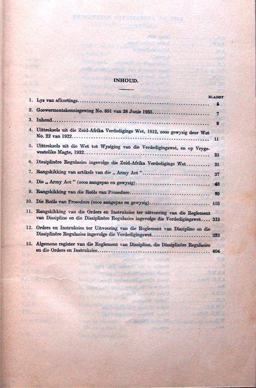 Books - MILITARY DISCIPLINE CODE by Dept of Defence (South African: Eng ...