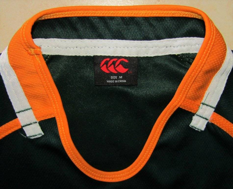 Sporting Memorabilia - 2011 World Cup Canterbury Springbok Rugby Jersey ...
