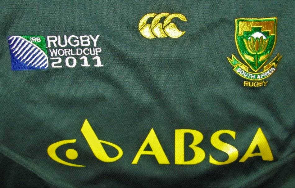 Sporting Memorabilia - 2011 World Cup Canterbury Springbok Rugby Jersey ...