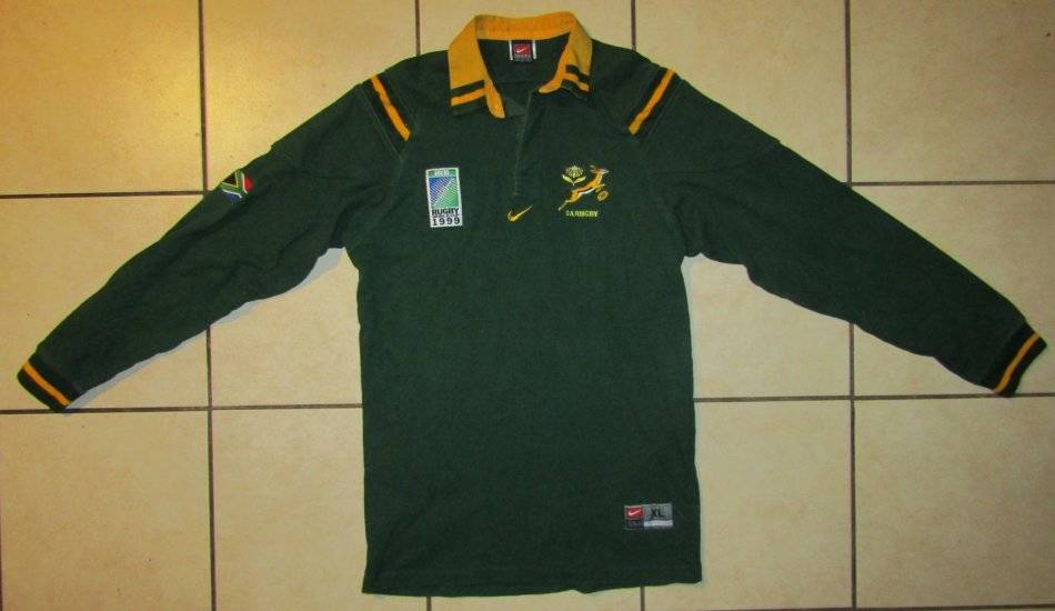 Sporting Memorabilia - 1999 World Cup Nike Springbok Rugby Jersey was ...
