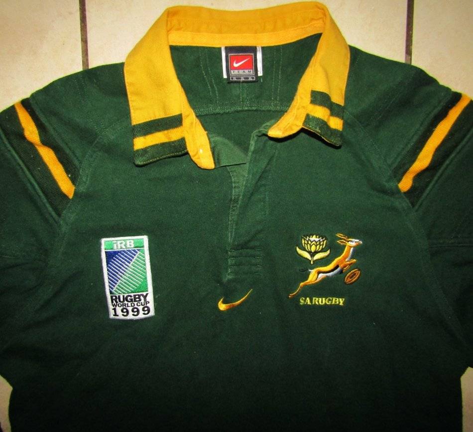 Sporting Memorabilia - 1999 World Cup Nike Springbok Rugby Jersey was ...