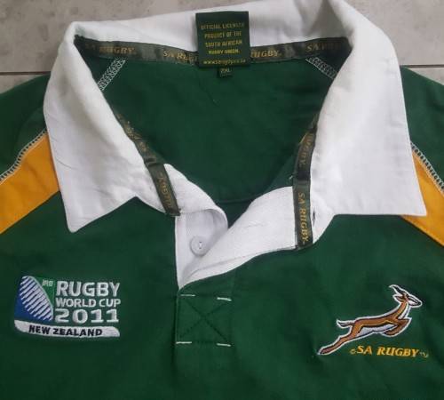 Sporting Memorabilia - 2011 World Cup Springbok Rugby Jersey was sold ...