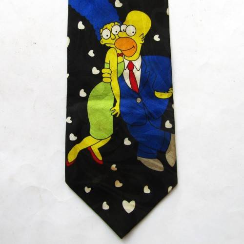 Ties - The Simpsons Marge and Homer Cartoon Neck Tie was sold for 40.00 ...