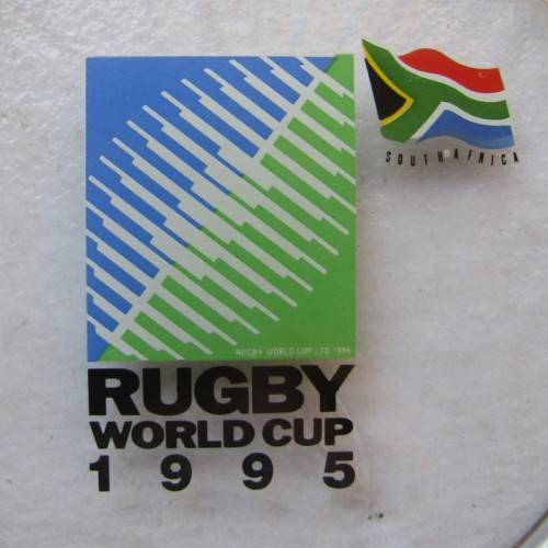 Sporting Memorabilia - 1995 Rugby World Cup Glass Display Plate was ...