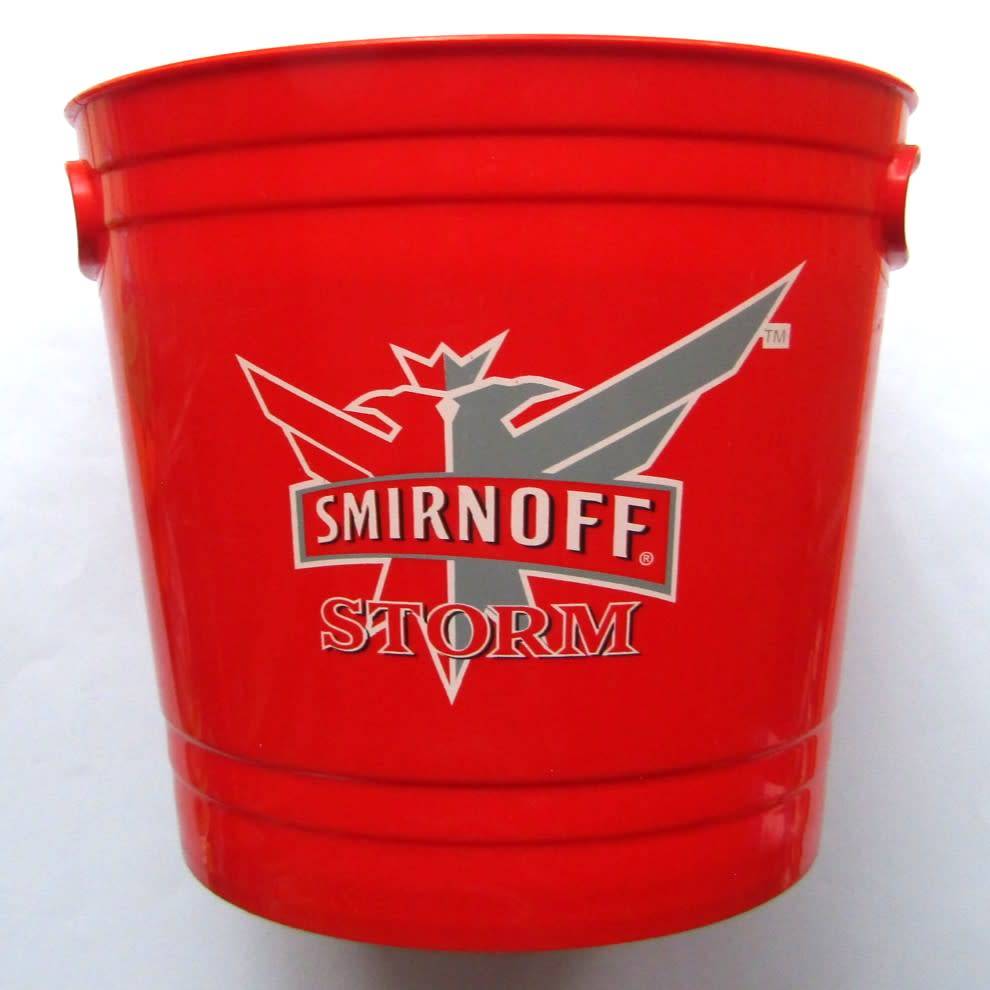 Bar Accessories - Large Smirnoff Storm Plastic Ice Bucket was sold for ...