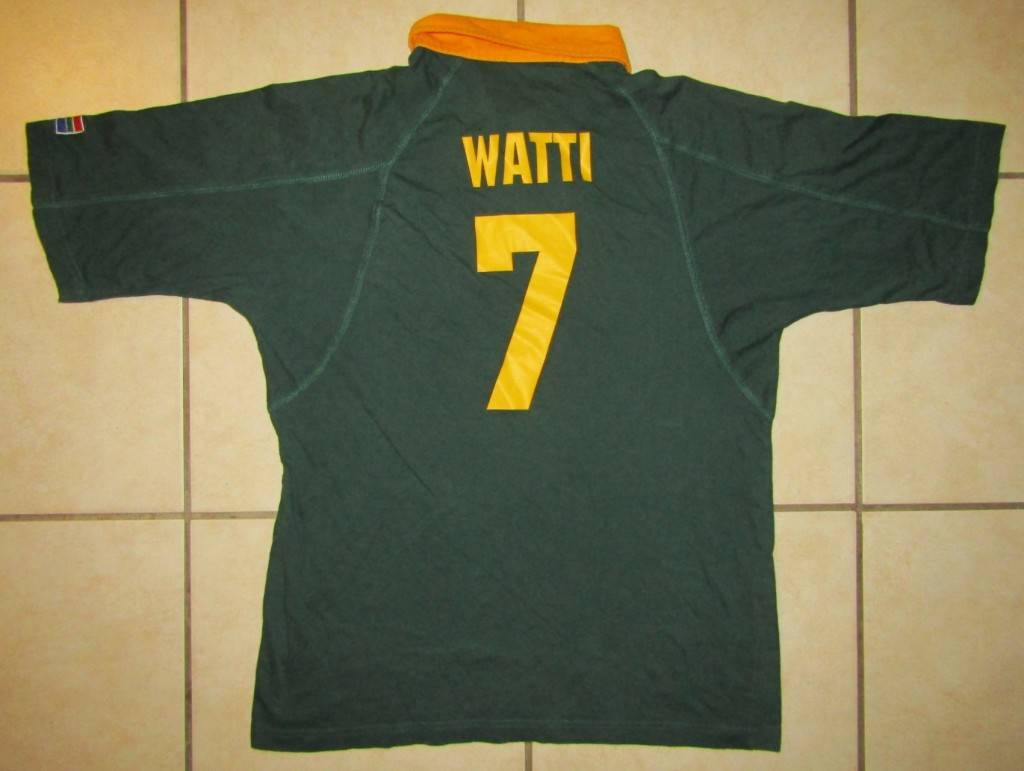 Sporting Memorabilia - Old Number 7 Springbok Rugby Jersey - Large Size ...