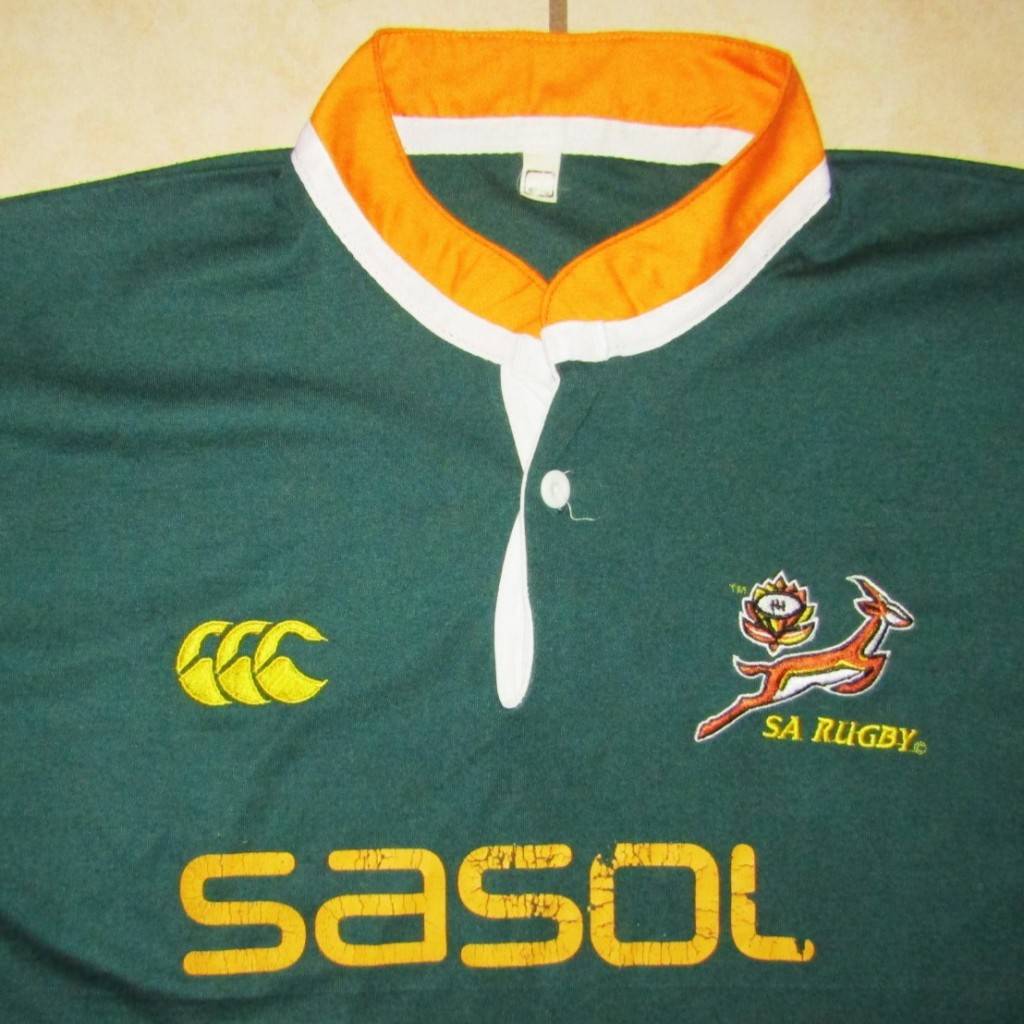 Sporting Memorabilia - Old Springbok Rugby Jersey - Small Size was sold ...