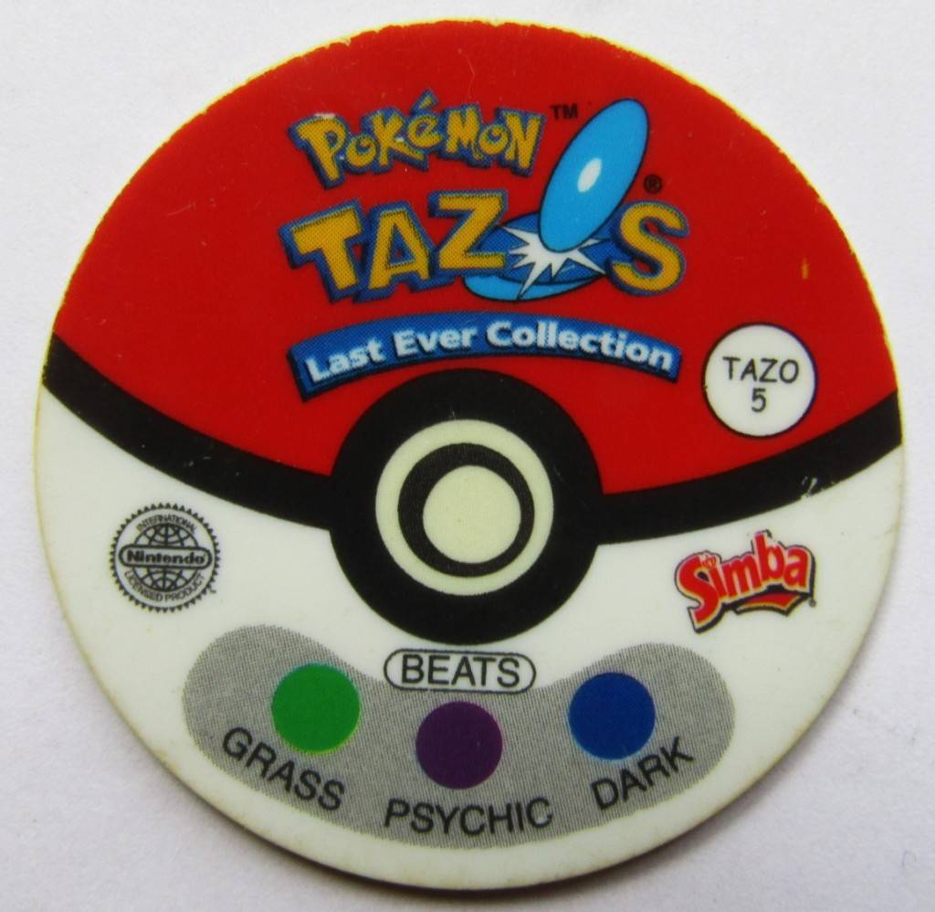 Trading Cards - Lot of 7 Pokemon Last Ever Collection Tazos by Simba ...
