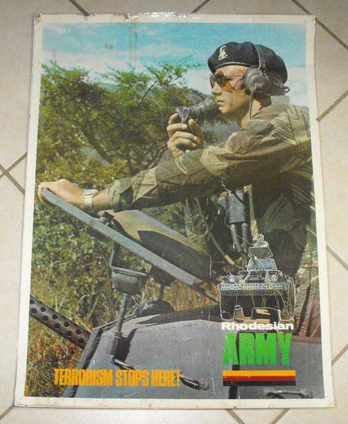 Other War Memorabilia - ORIGINAL RHODESIA ARMY TERRORISM STOPS HERE ...