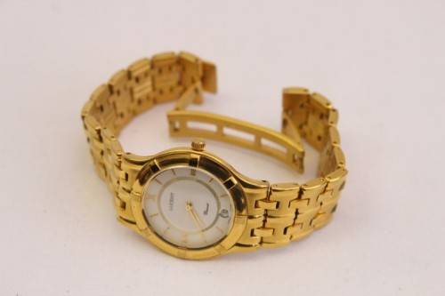 Men's Watches - A fantastic 23k gold plated white-dial Lucent Diacoat ...