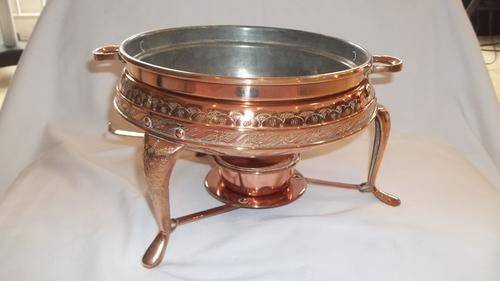 Copperware - EXQUISITE ANTIQUE IRANIAN (NADER FACTORY) COPPER CHAFFING ...