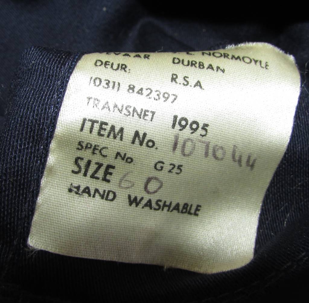 South African Navy - SAS/SAR Railway Transnet Security Cap ( As New ...