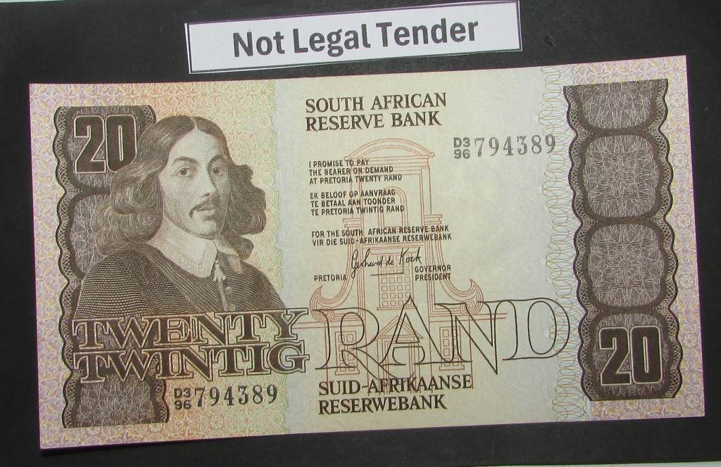 MH de Kock - South African Twenty Rand Note for sale in Middelburg (ID ...