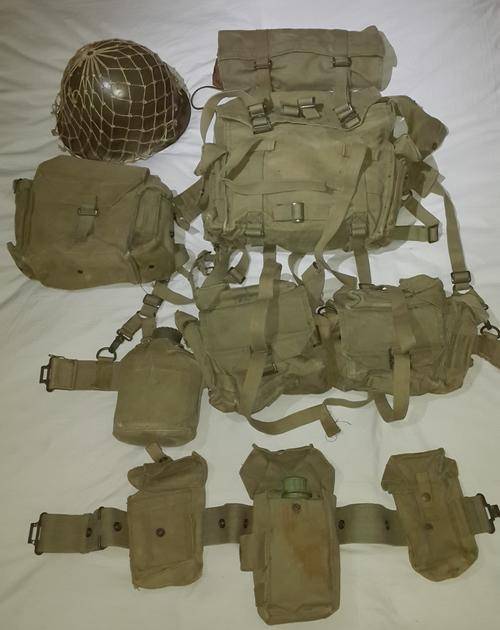 Kit - Original RSA Military Kit + Webbing + Clothes (1970's) was sold ...