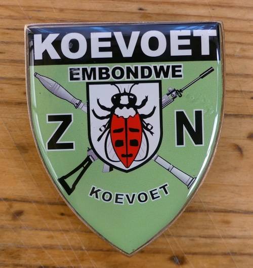 South African Army - KOEVOET -- EMBONDWE ZN Shoulder Flash -- Metal ...
