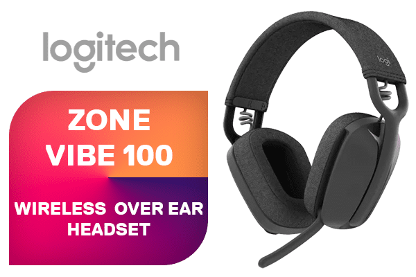 Headsets - Logitech Zone Vibe 100 Lightweight Wireless Over Ear ...