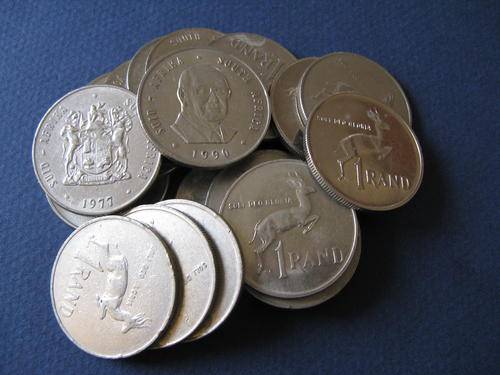 Collections & Lots - 40 X FIFTY CENT + 30 X ONE RAND COINS was sold for ...