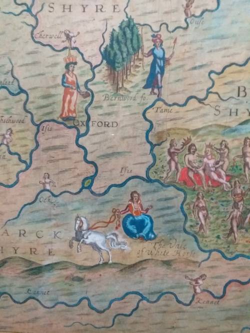 Maps - Very Rare Antique Poly Albion Map Of The Shyre Counties - (1613 ...