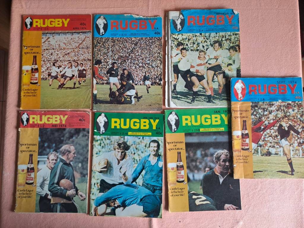 Sporting Memorabilia - SA Rugby Magazines April 1974-Sep 1975 X7. See ...