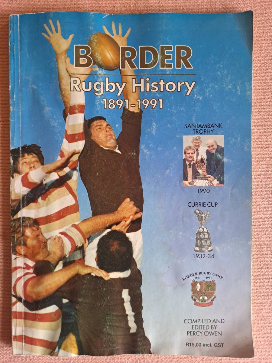 Supporters Gear & Collectibles - Rugby book. Border rugby history 1891 ...
