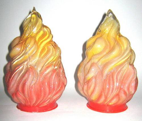 Lamps & Lanterns - ANTIQUE GLASS FLAME LAMP SHADES was sold for R350.00 ...