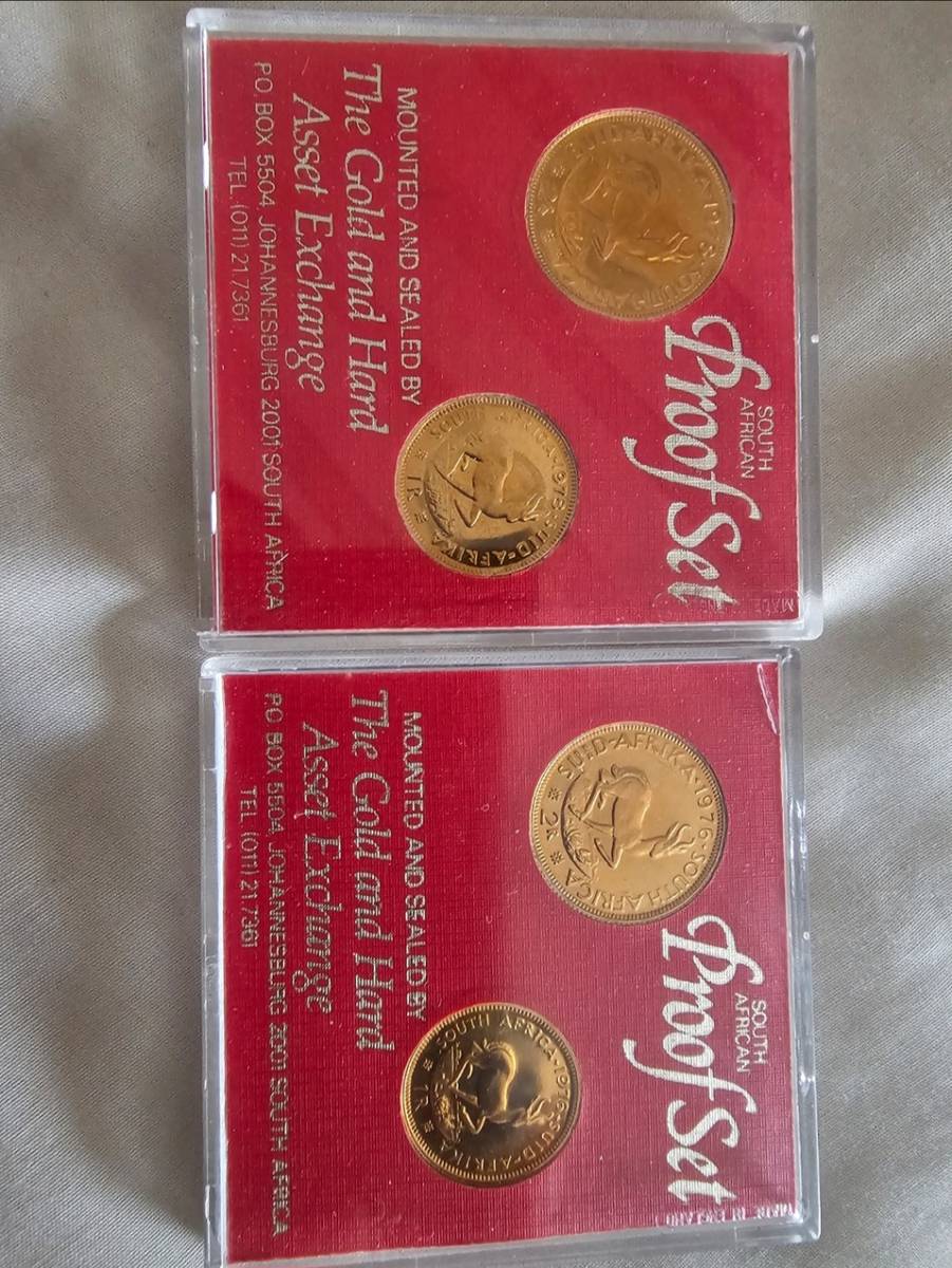 Gold & Bullion Coins - R1 and R2 pure gold proof sets for sale in ...