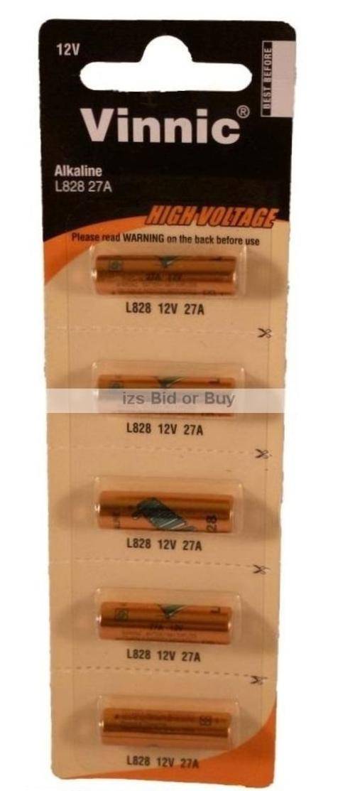 Single Use Batteries - Vinnic 12V 27A Alkaline Battery - 5 Pack was ...