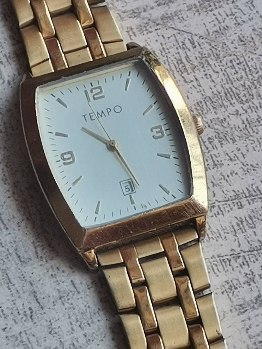 Men's Watches - MENS GOLD PLATED TEMPO WATCH IN EXCELLENT WORKING for ...