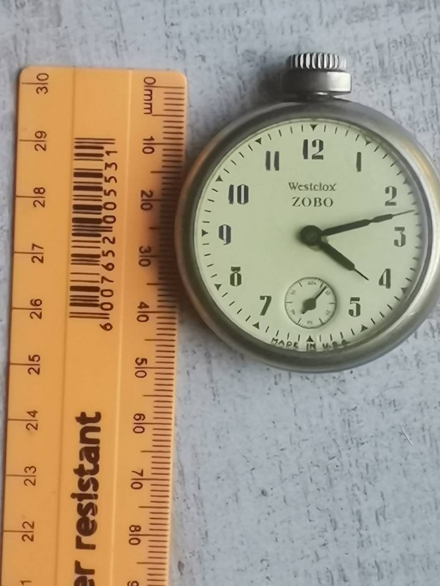 Pocket Watches - VINTAGE MENS WESTCLOX ZOBO POCKET WATCH - NEEDS ...
