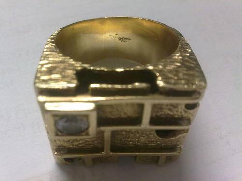 Rings - 9ct Custom Made Castle Gold Ring was sold for R3,200.00 on 22 ...