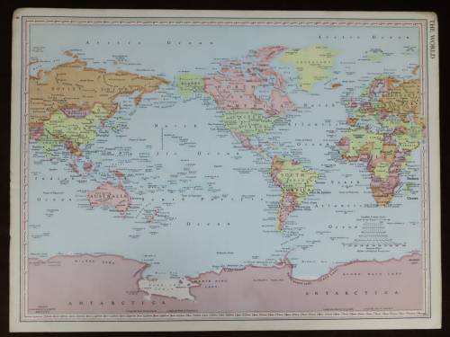 Maps - 1961 Map of The World, Excellent condition, Original McNally Map ...
