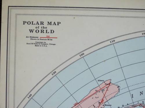Maps - 1961 Map of The World, Excellent condition, Original McNally Map ...