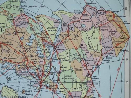 Maps - 1961 Map of The World, Excellent condition, Original McNally Map ...