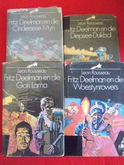 Afrikaans Fiction - Fritz Deelman - Bondel van 4 boeke; Leon Rousseau ...