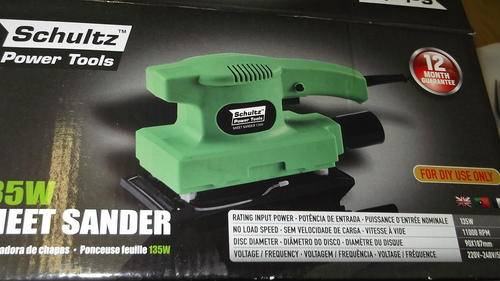 Other DIY & Tools - Sheet Sander 135W Schultz was sold for R60.00 on 12 ...