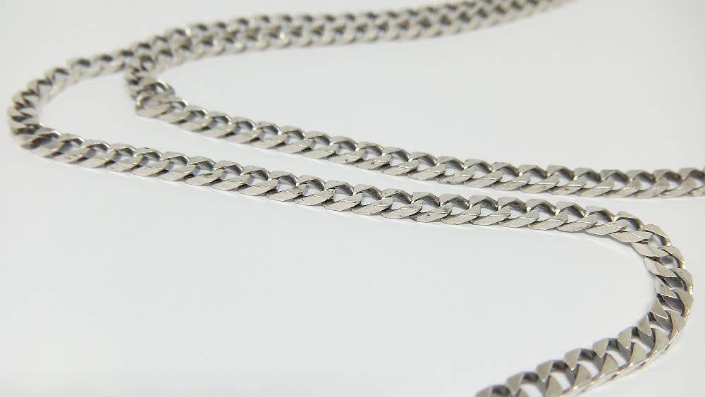 Necklaces - An extra long genuine solid sterling silver necklace with ...