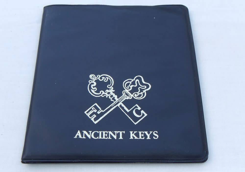 Advertising - A very cool rare vintage folder containing `ancient keys ...