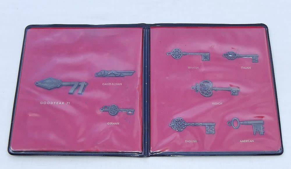 Advertising - A very cool rare vintage folder containing `ancient keys ...