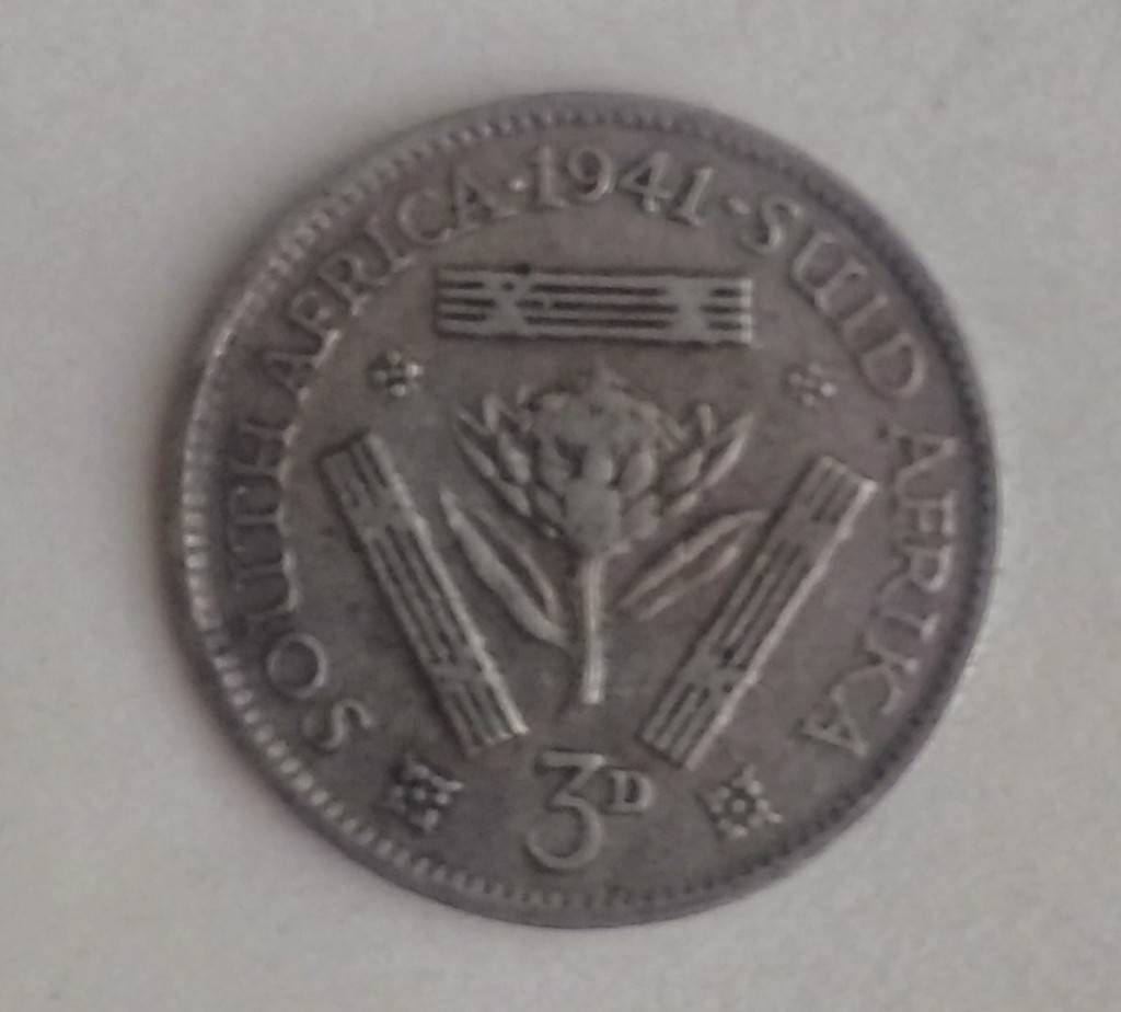 Collections & Lots - Union of South Africa 3d (pence) King George V1 ...