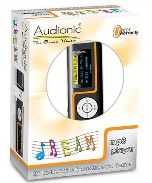 MP3 & MP4 Players - Audionic 4GB MP3 Music player with FM Radio/voice ...