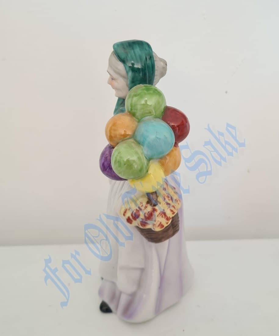 Porcelain & Ceramic - Vintage Porcelain lady with Balloons figure, no ...
