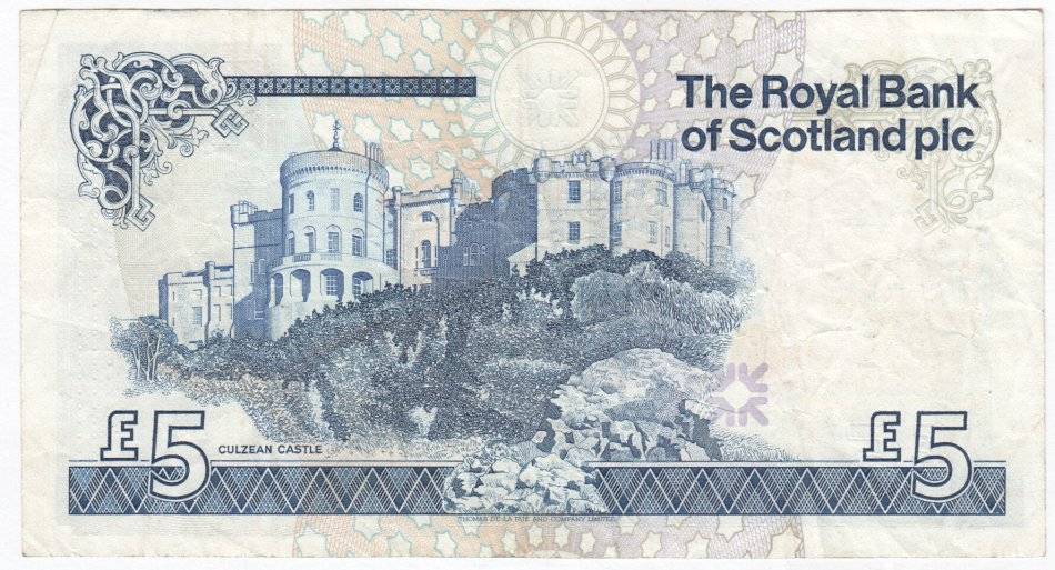 Europe & Great Britain - Scotland Five pounds note - Royal Bank of ...