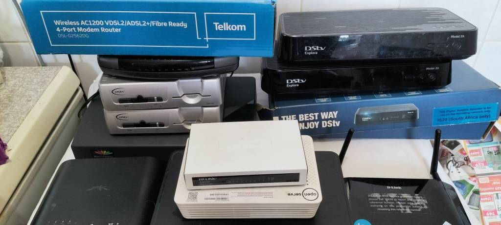 Other Electronics - A Collection of 14 Routers, DSTV and Open Serve ...