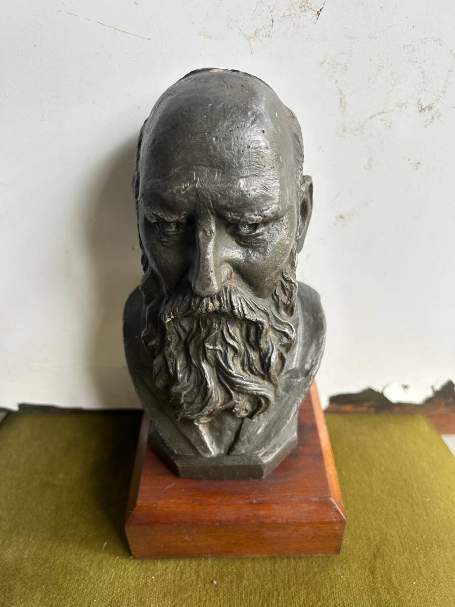 Other War Memorabilia Rare Bronze Bust Genl Koos De La Rey By Coert Steynberg 22 Cm 1945