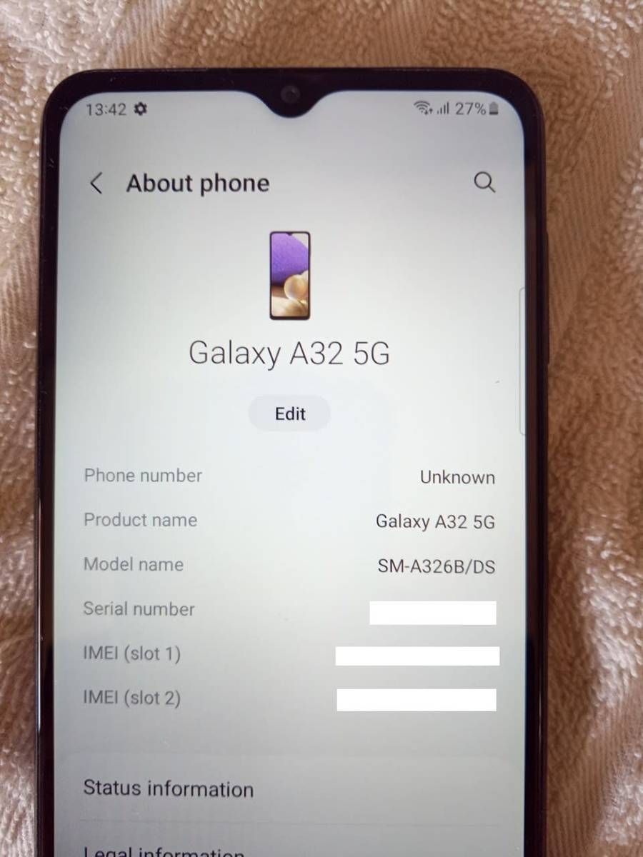 Samsung - Samsung Galaxy A32 5G (DUAL SIM) was sold for R2,600.00 on 5 May at 23:45 by ...