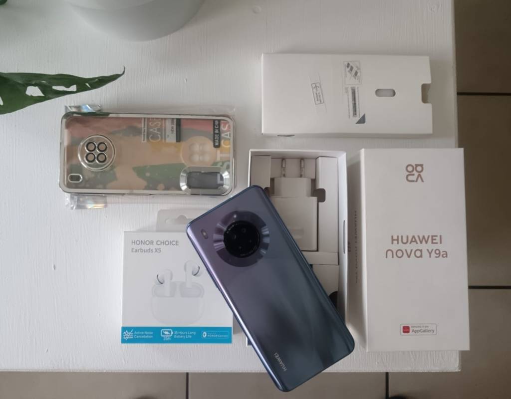 Huawei - Huawei Nova Y9a 128GB LTE Dual SIM - Space Silver + Honor ...