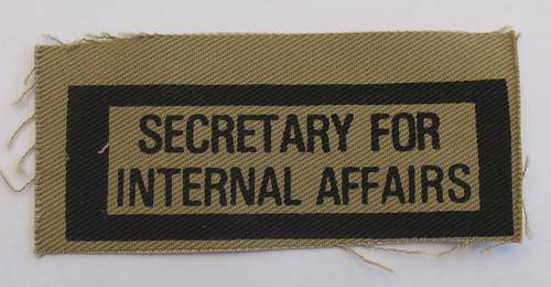 International Badges & Insignia - Rhodesian Internal Affairs Cloth ...