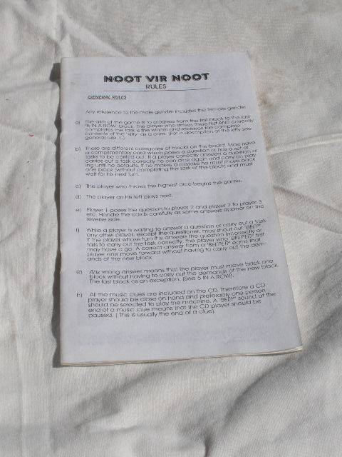 General Knowledge & Trivia - Vintage Noot vir Noot Board Game Rare Find ...