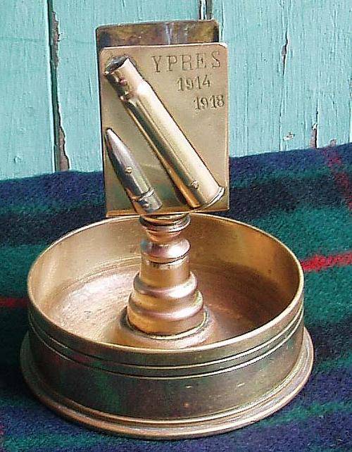 Other Antiques & Collectables - AUTHENTIC~RARE WW1 TRENCH ART~BRASS ...